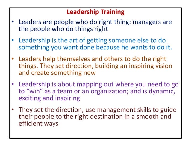 Misc. training | PPT