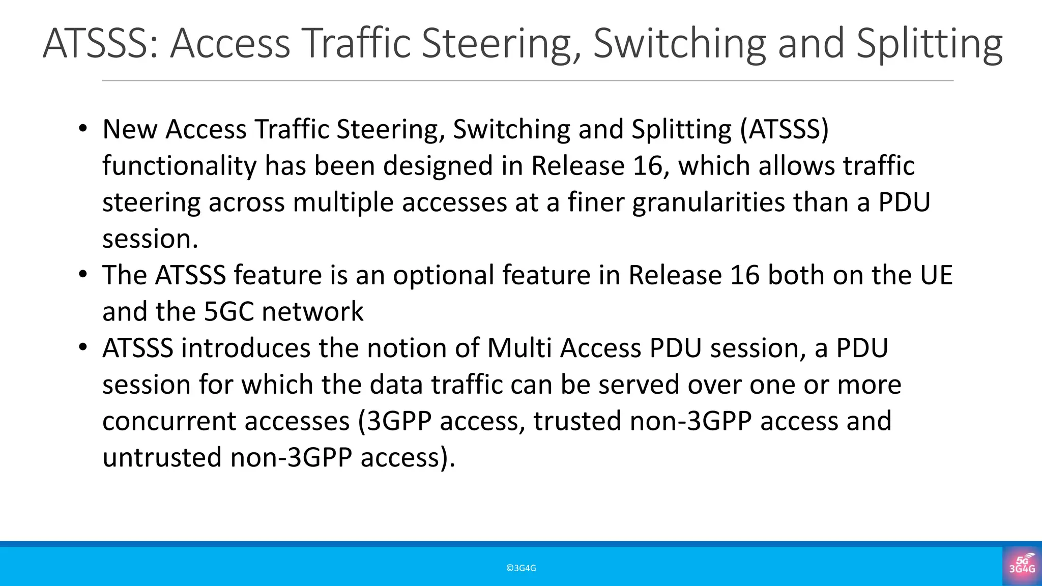 Misc: Introduction to ATSSS - Access Traffic Steering, Switching and ...