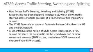 Misc: Introduction to ATSSS - Access Traffic Steering, Switching and Splitting | PDF