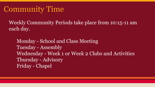 Upper School Student Life | PPT