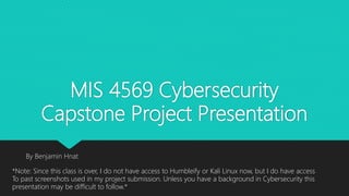 Mis Capstone Presentation | PPT
