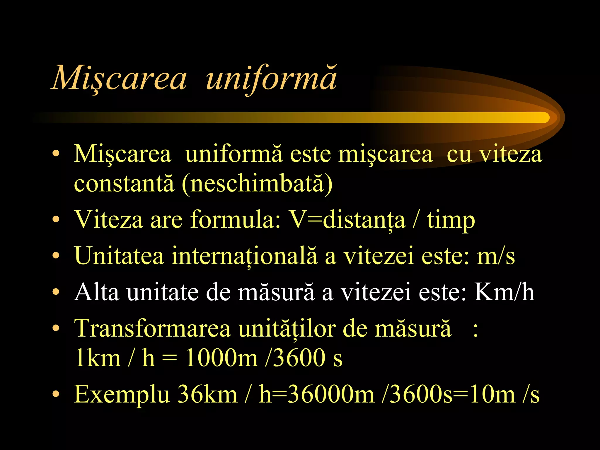 Miscarea Uniforma Si Variata Versiunea 1 2 | PPS
