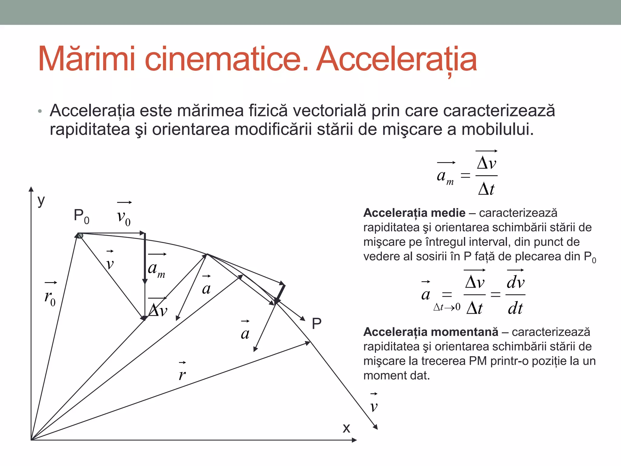 Cinematica miscarii mecanice | PPTX