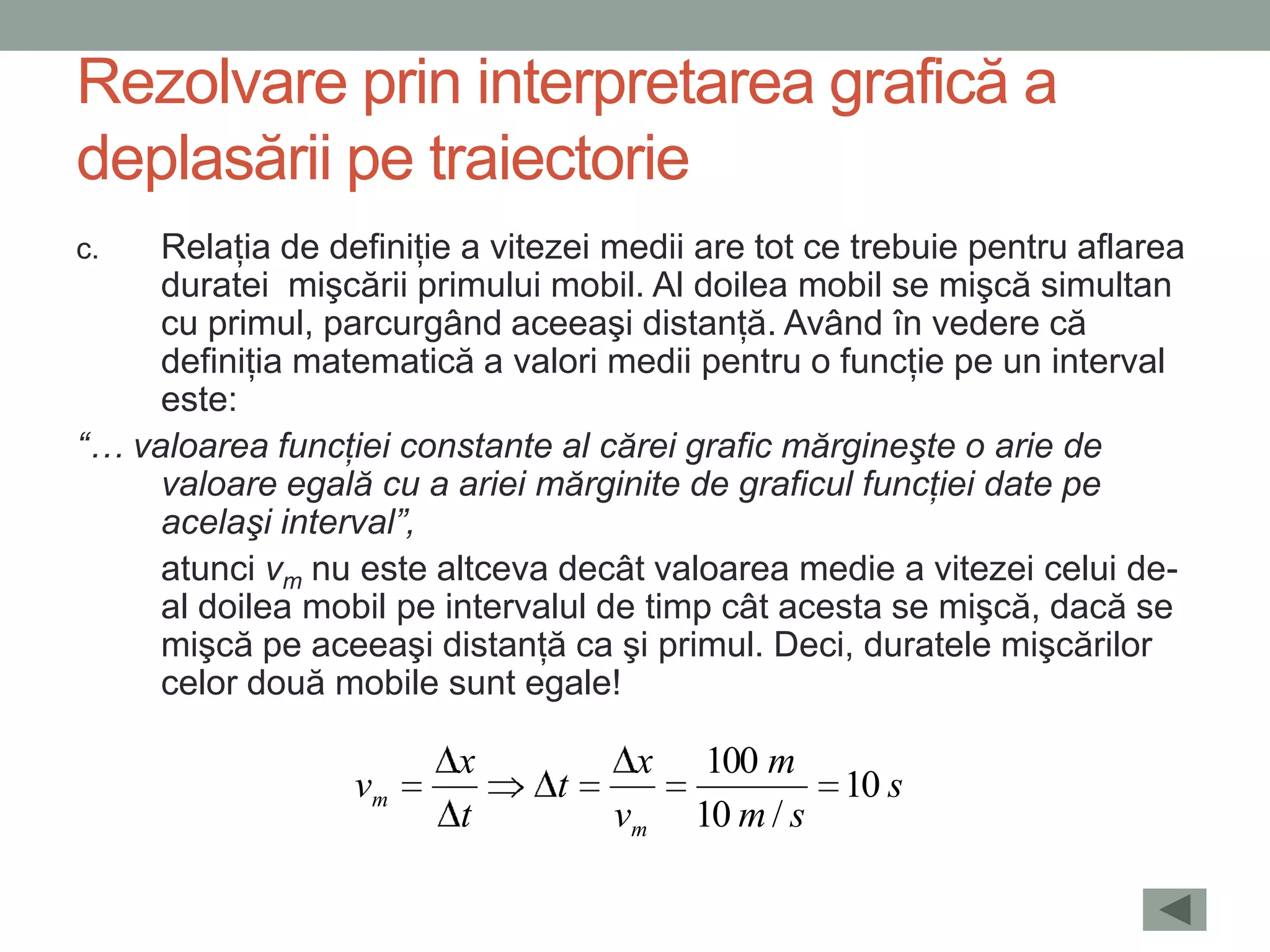 Cinematica miscarii mecanice | PPTX