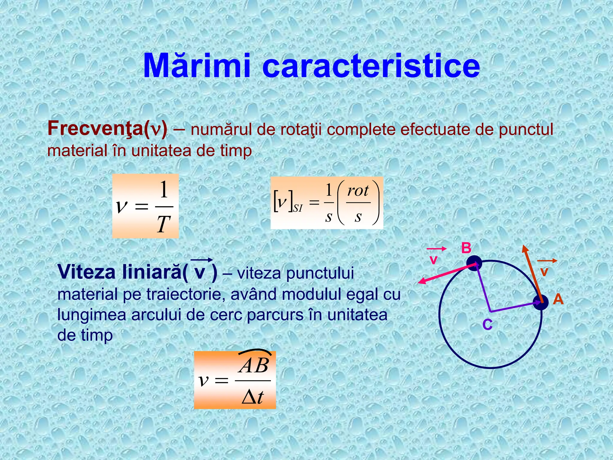Miscarea circulara uniforma - Fizica cIX | PPT