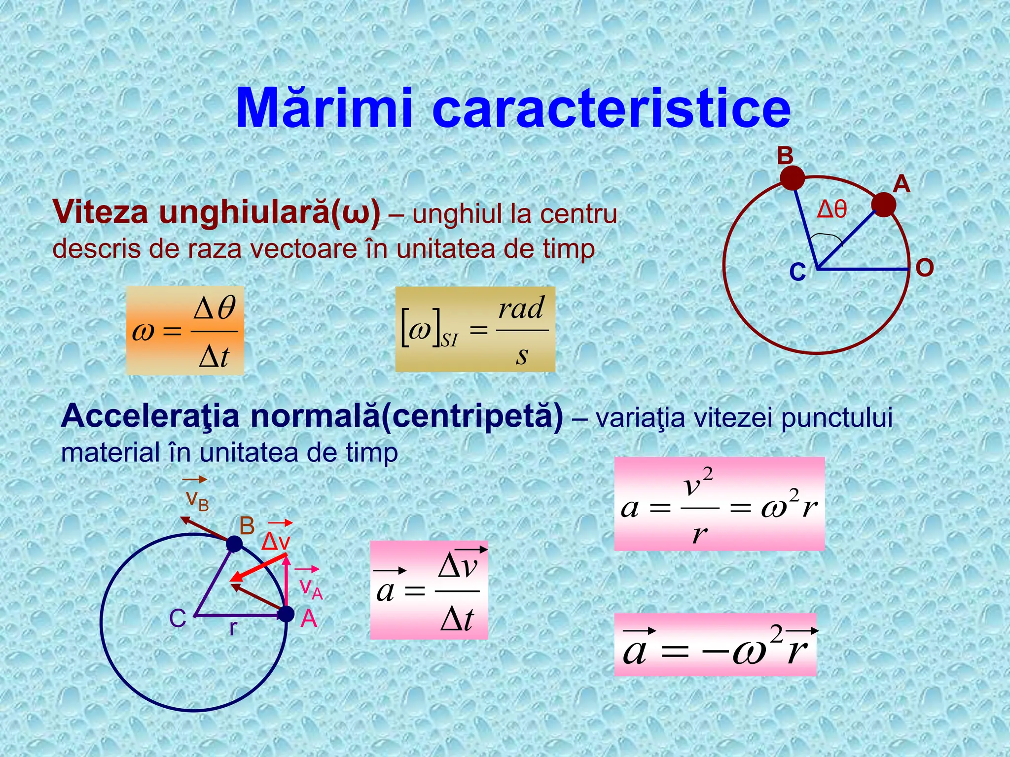 Miscarea circulara uniforma - Fizica cIX | PPT