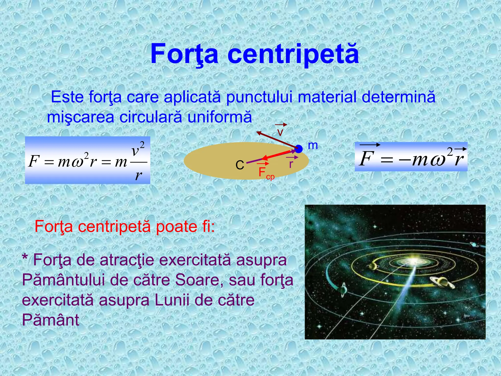 Miscarea circulara uniforma - Fizica cIX | PPT