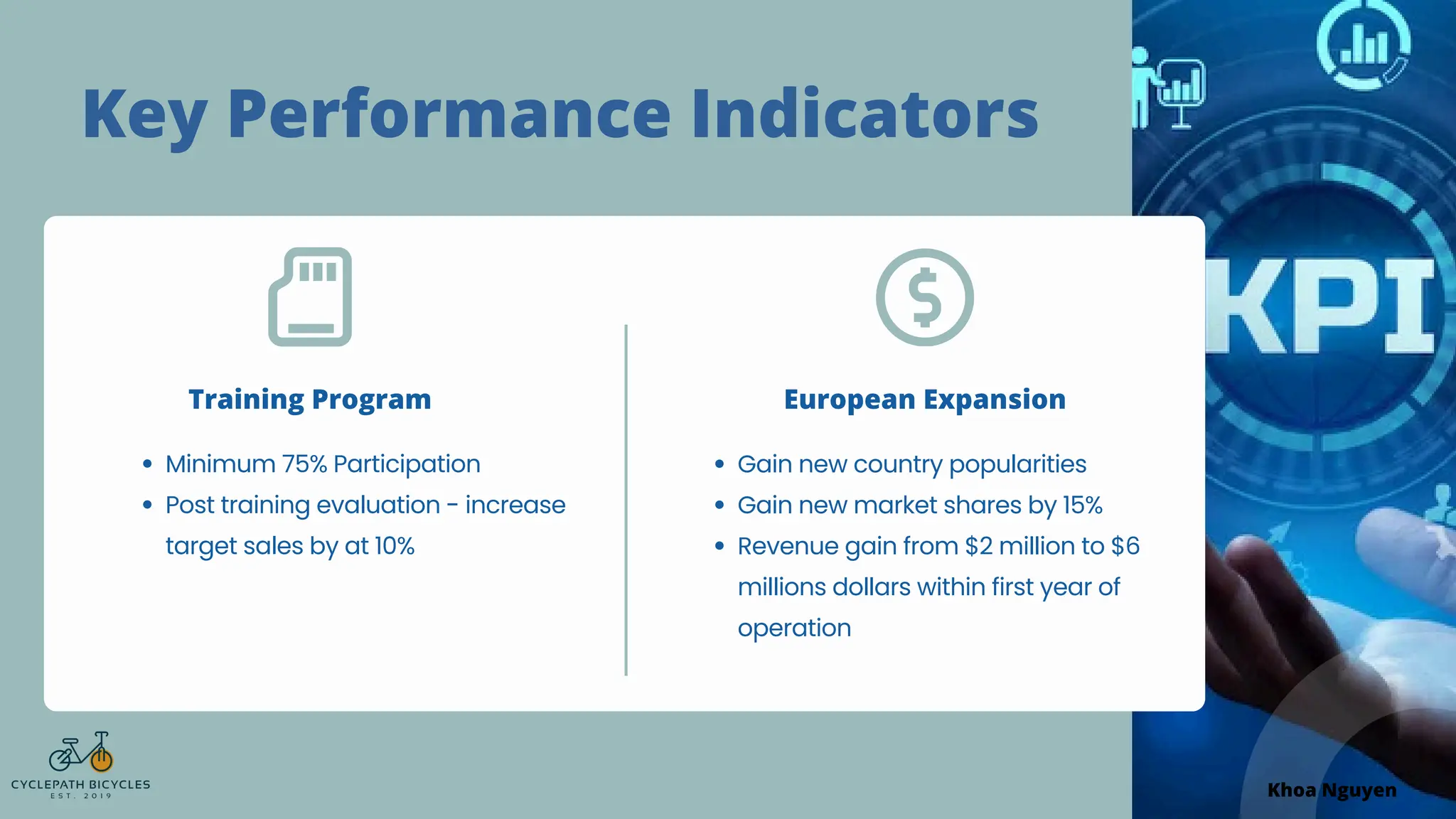 MIS Case Comp Presentation -Blue and Yellow | PPT