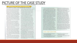 MIS case study-UPS competes globally with Information Technology | PPTX