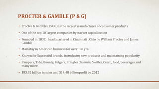 Mis case study - Procter & Gamble | PPTX