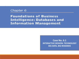 Mis case study , Chapter 5, Chapter 6 | PPTX