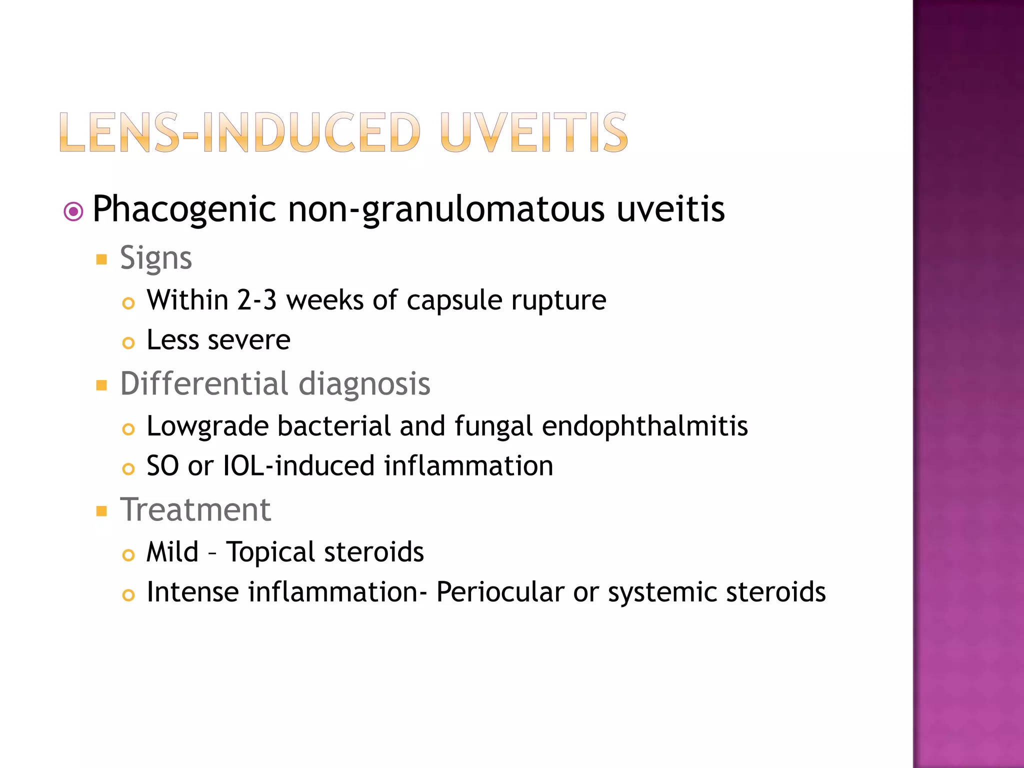 Miscellaneous anterior and posterior uveitis | PPTX