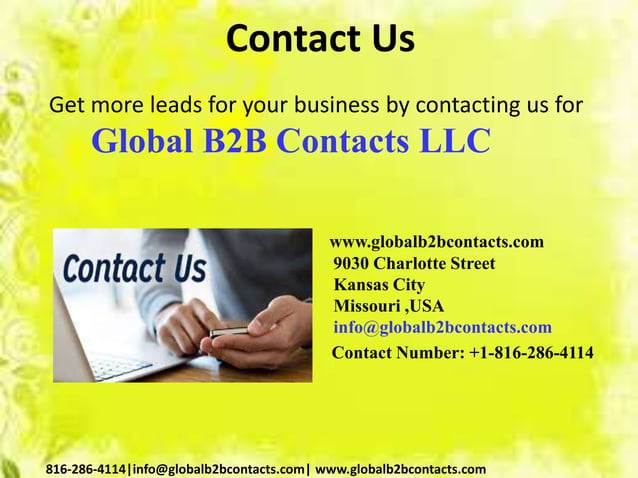 Miscellaneous building materials mailing database | PPT