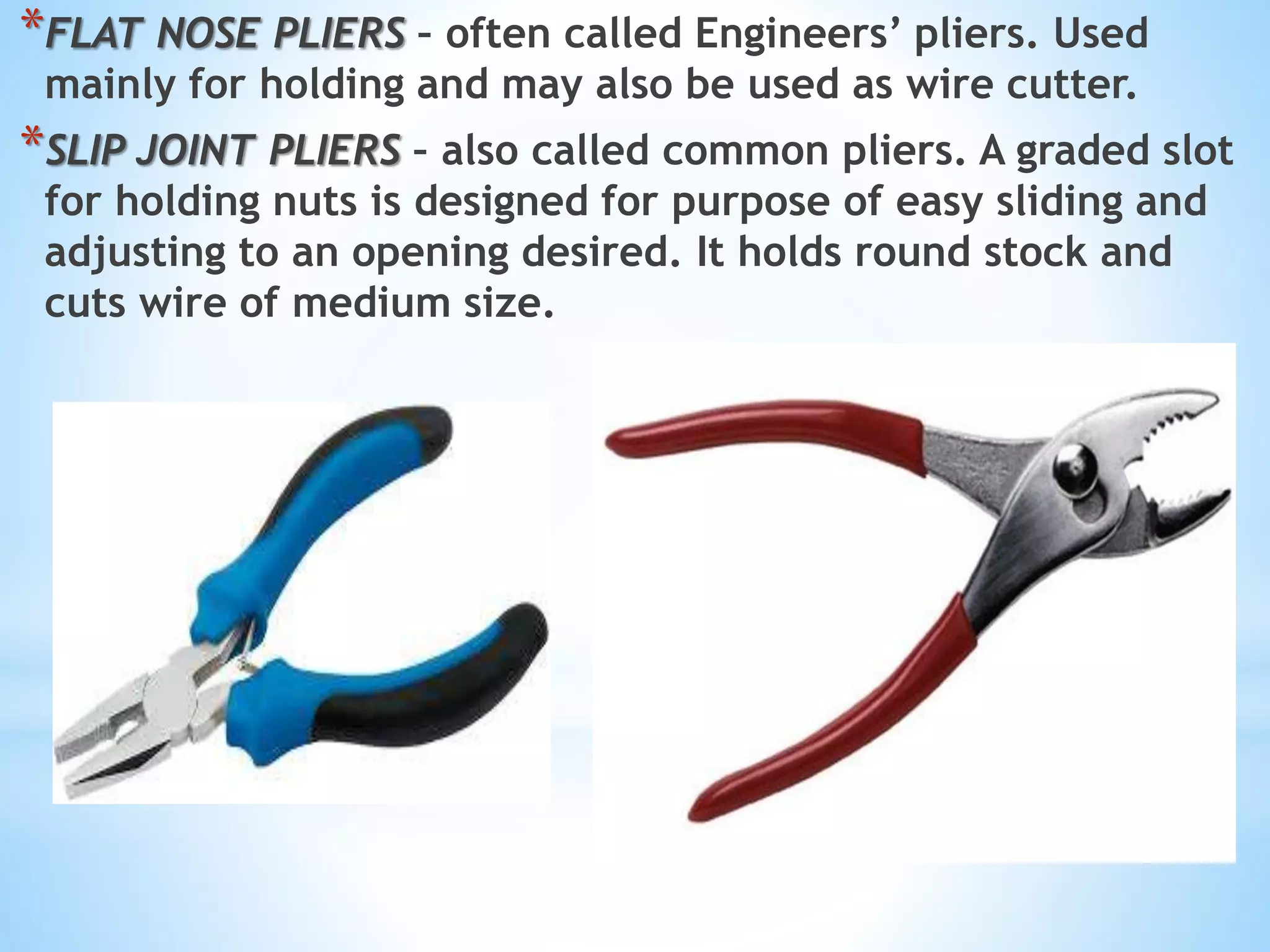 Miscellaneous carpentry tools | PPTX