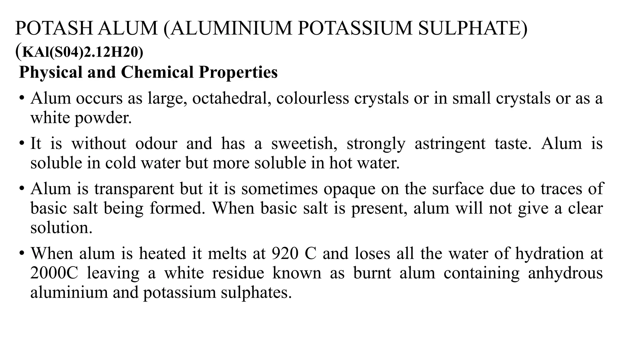 Pharmaceutical Inorganic Chemistry Unit IVMiscellaneous compounds ...