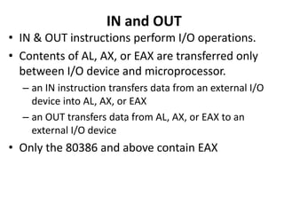 Microprocessor Miscellaneous datatrans+directives | PPTX