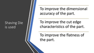 Miscellaneous dies | PPTX