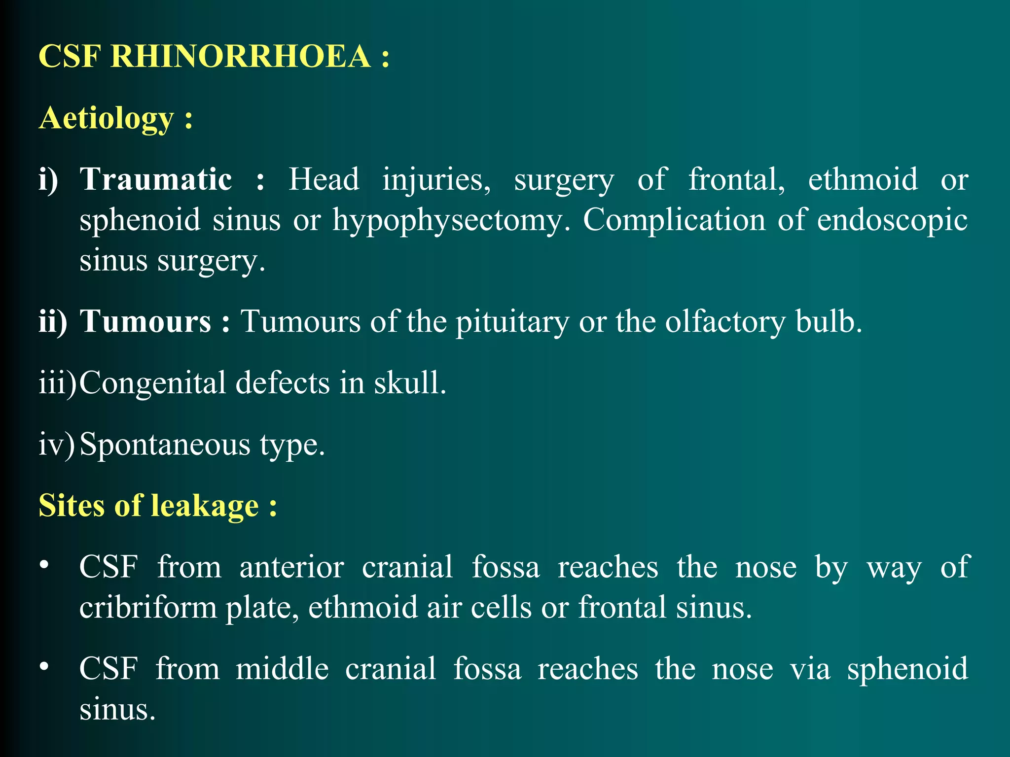 Miscellaneous disorders of nasal cavity | PPT