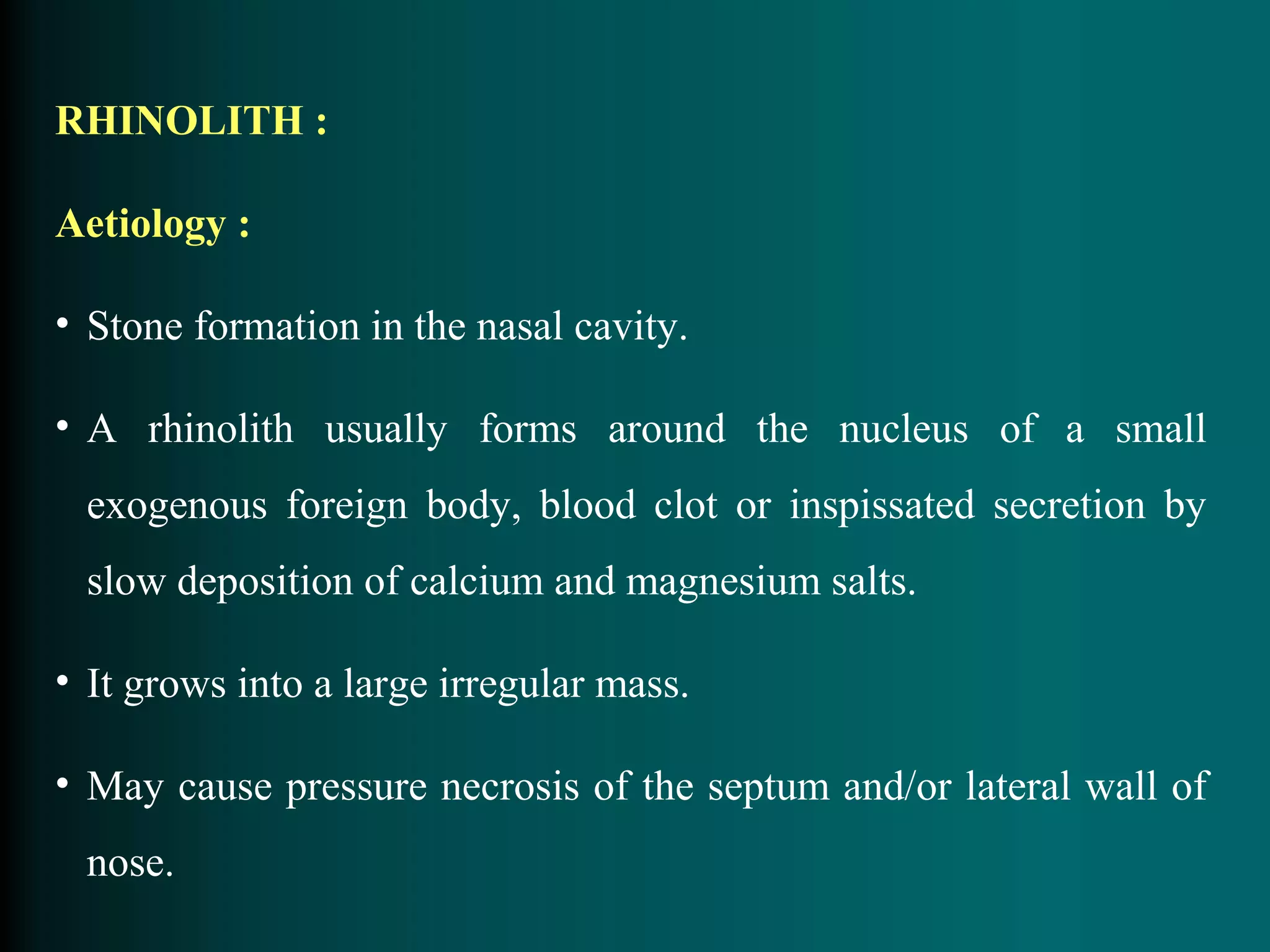 Miscellaneous disorders of nasal cavity | PPT
