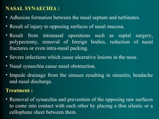 Miscellaneous disorders of nasal cavity | PPT