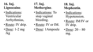 Miscellaneous drugs | PPTX