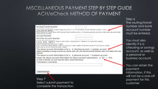How to process a miscellaneous payment through your PayClix dashboard | PPT