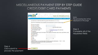 How to process a miscellaneous payment through your PayClix dashboard | PPT