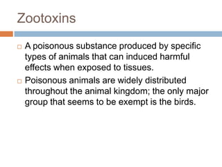 Miscellaneous poisons | PPTX