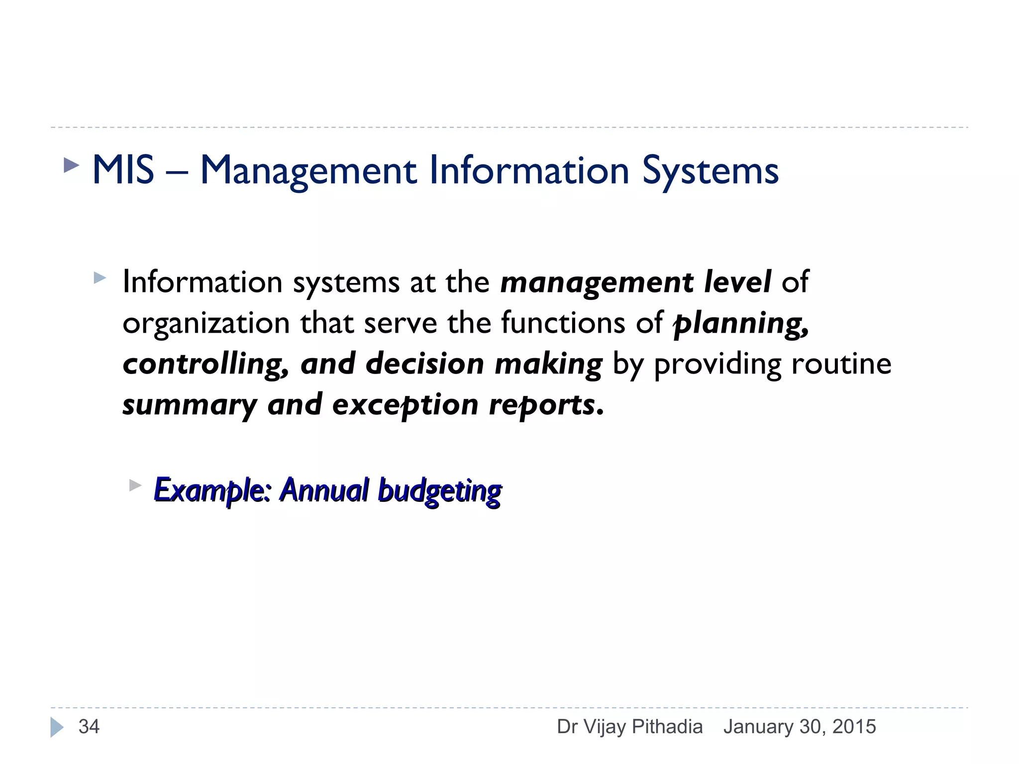 MIS Introduction | PPT