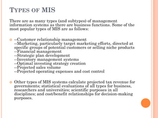 Mis chapter 1 mis | PPTX