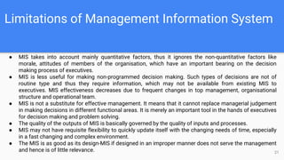 Management Information System | PPTX | IT and Internet Support | Internet