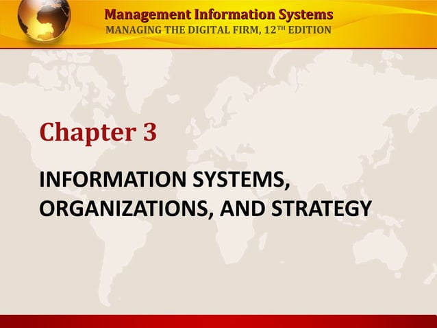 MIS Chapter 3 | PPT