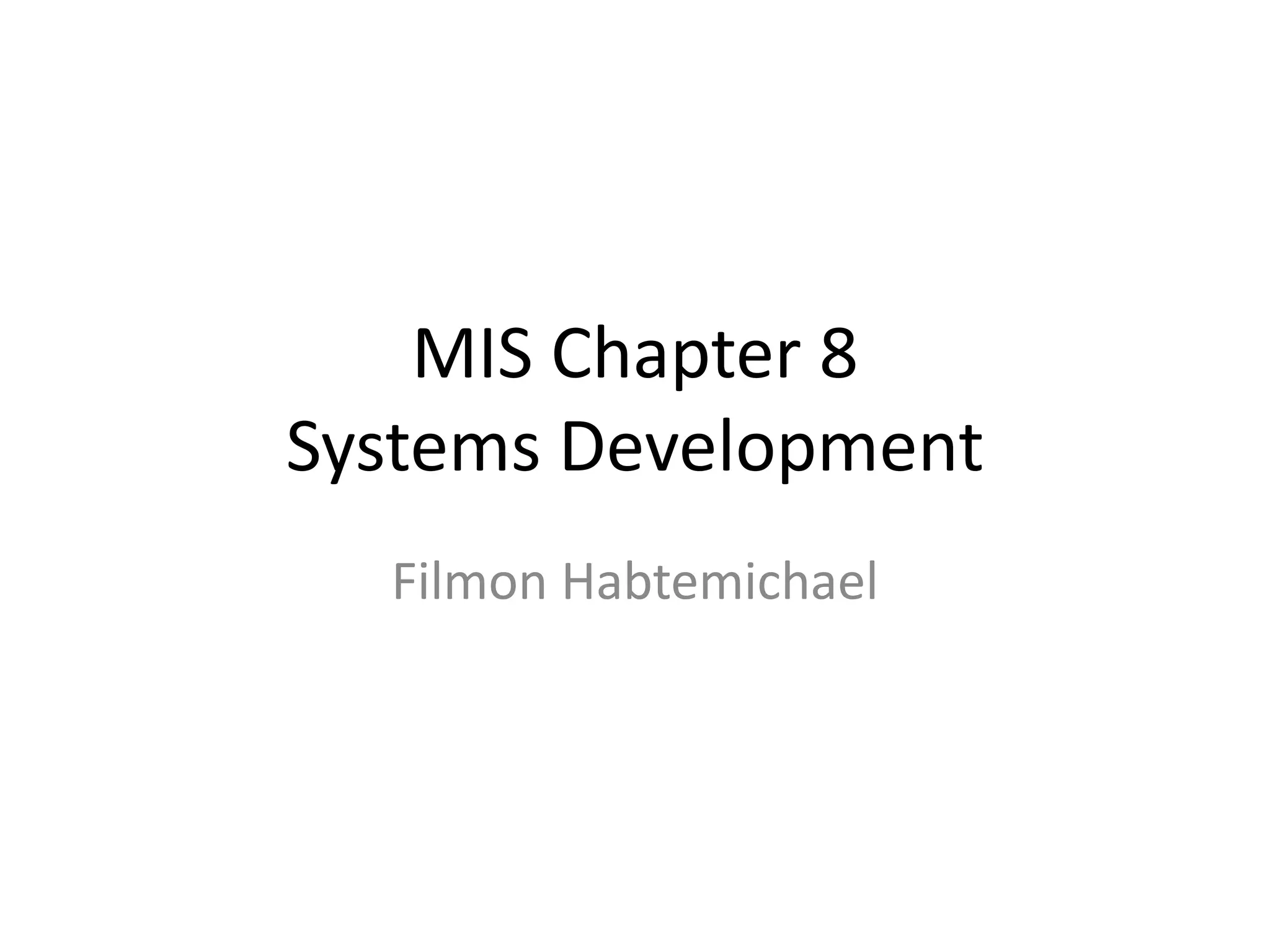 Mis chapter 8 | PPTX