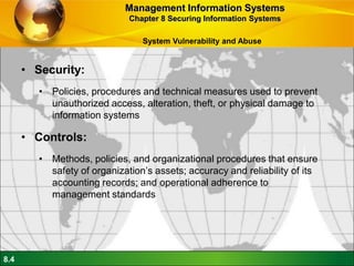 8 - Securing Info Systems | PPT