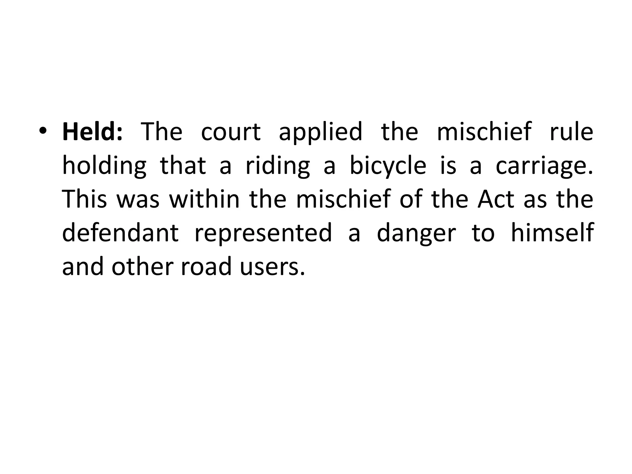 Mischief rule | PPTX