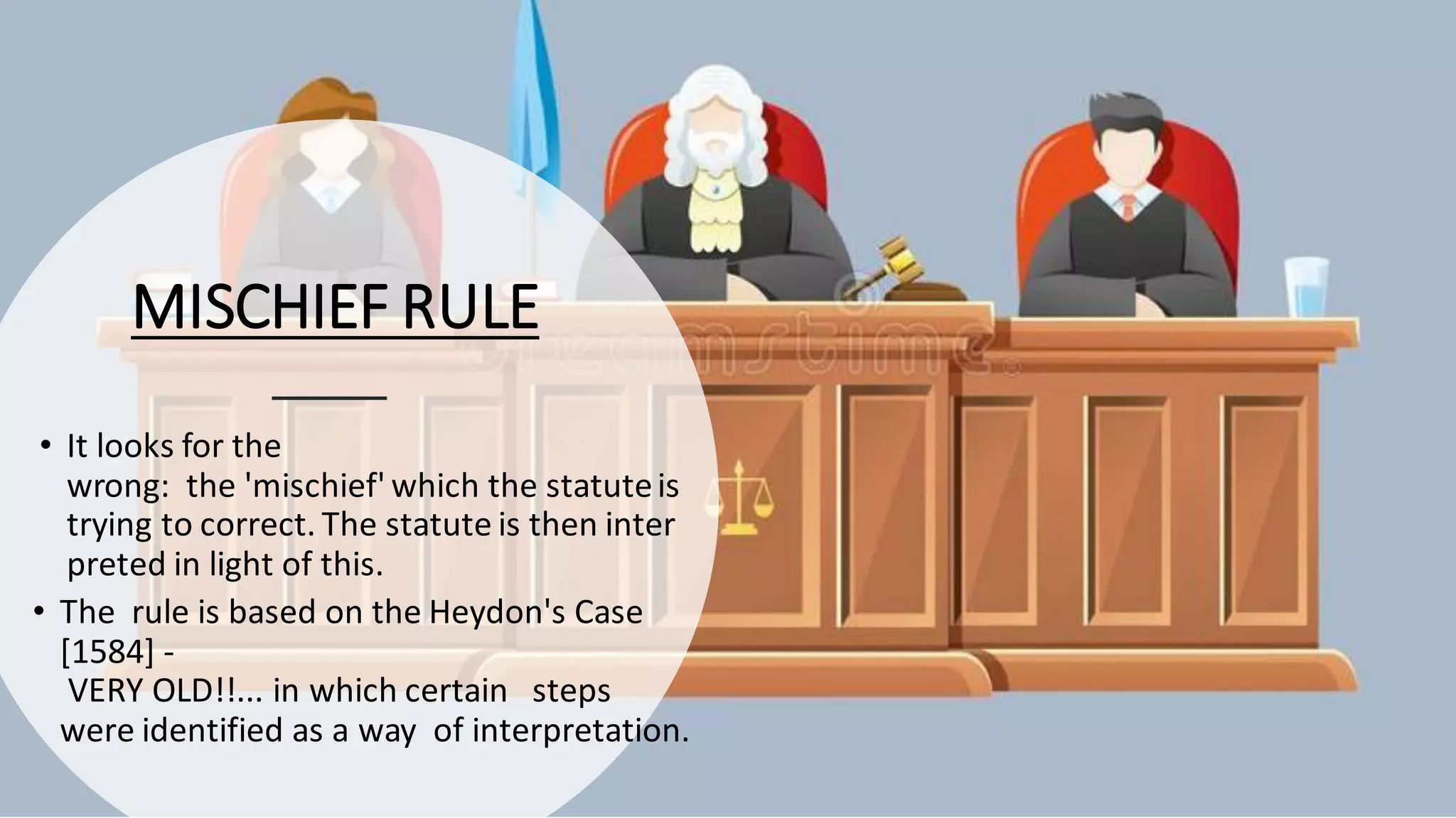 Mischief rule of interpretation | PDF