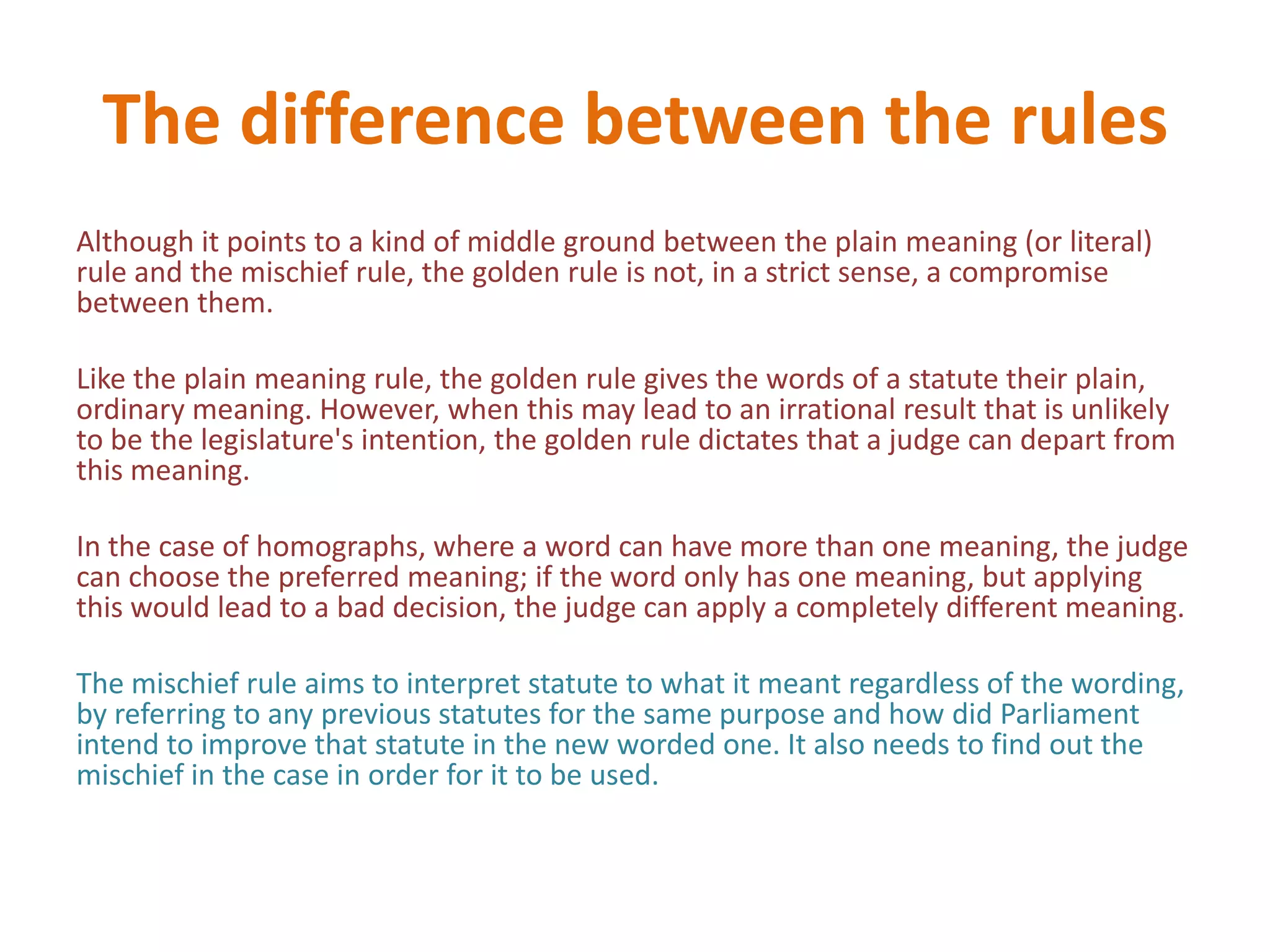 Mischief Rule Lesson Powerpoint | PPTX