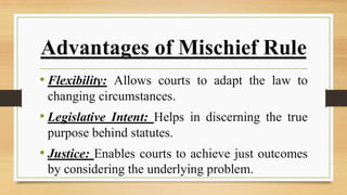 Mischief Rule of Interpretation by Puja Dwivedi | PDF