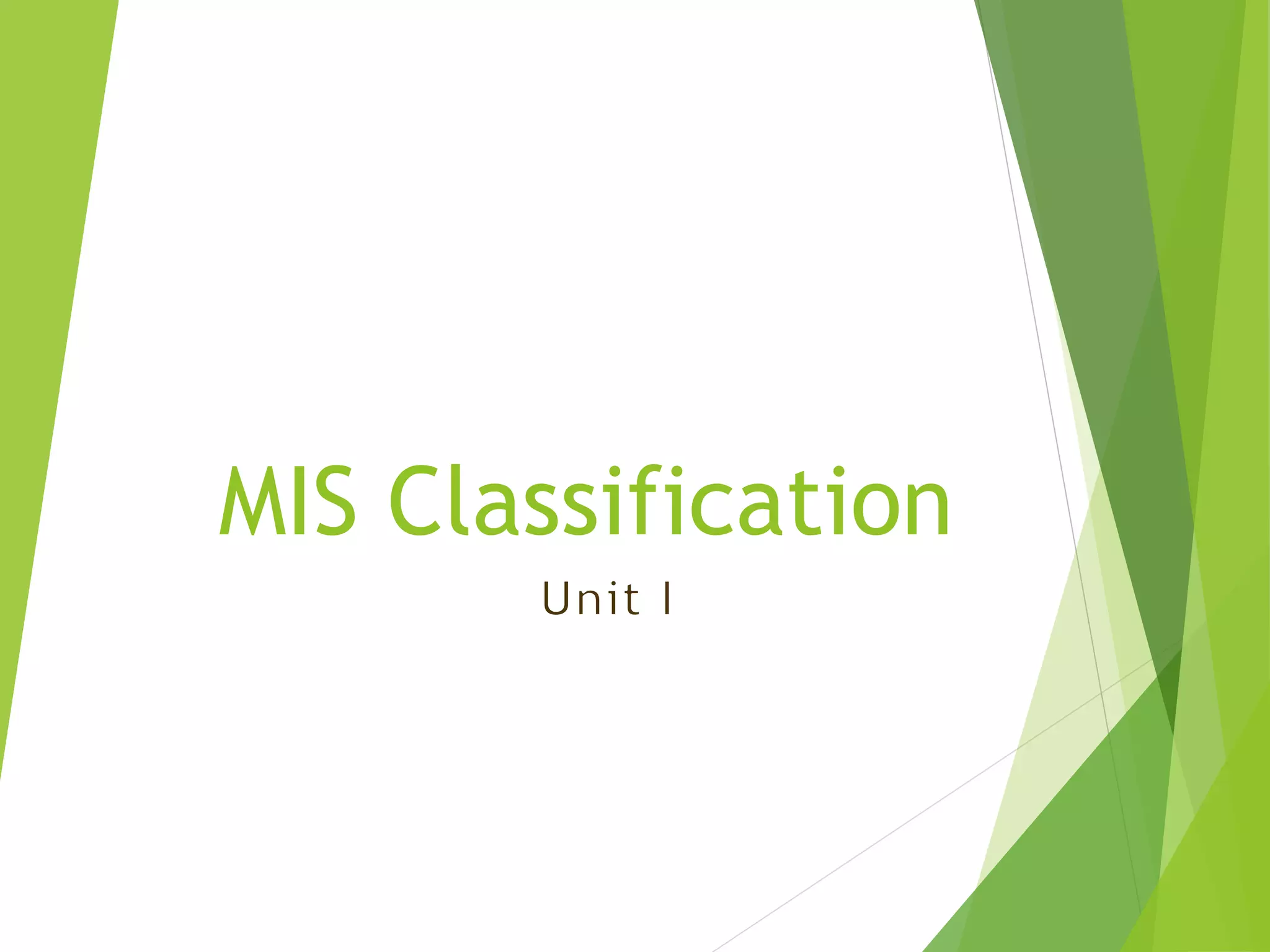 Mis classification By Ram K Paliwal | PPT