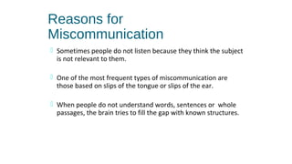 Miscommunication | PPT
