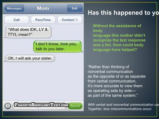 Miscommunications | PPTX | Family and Relationships