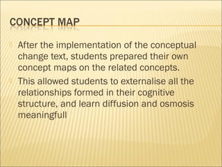 Misconception in diffusion and osmosis | PPT