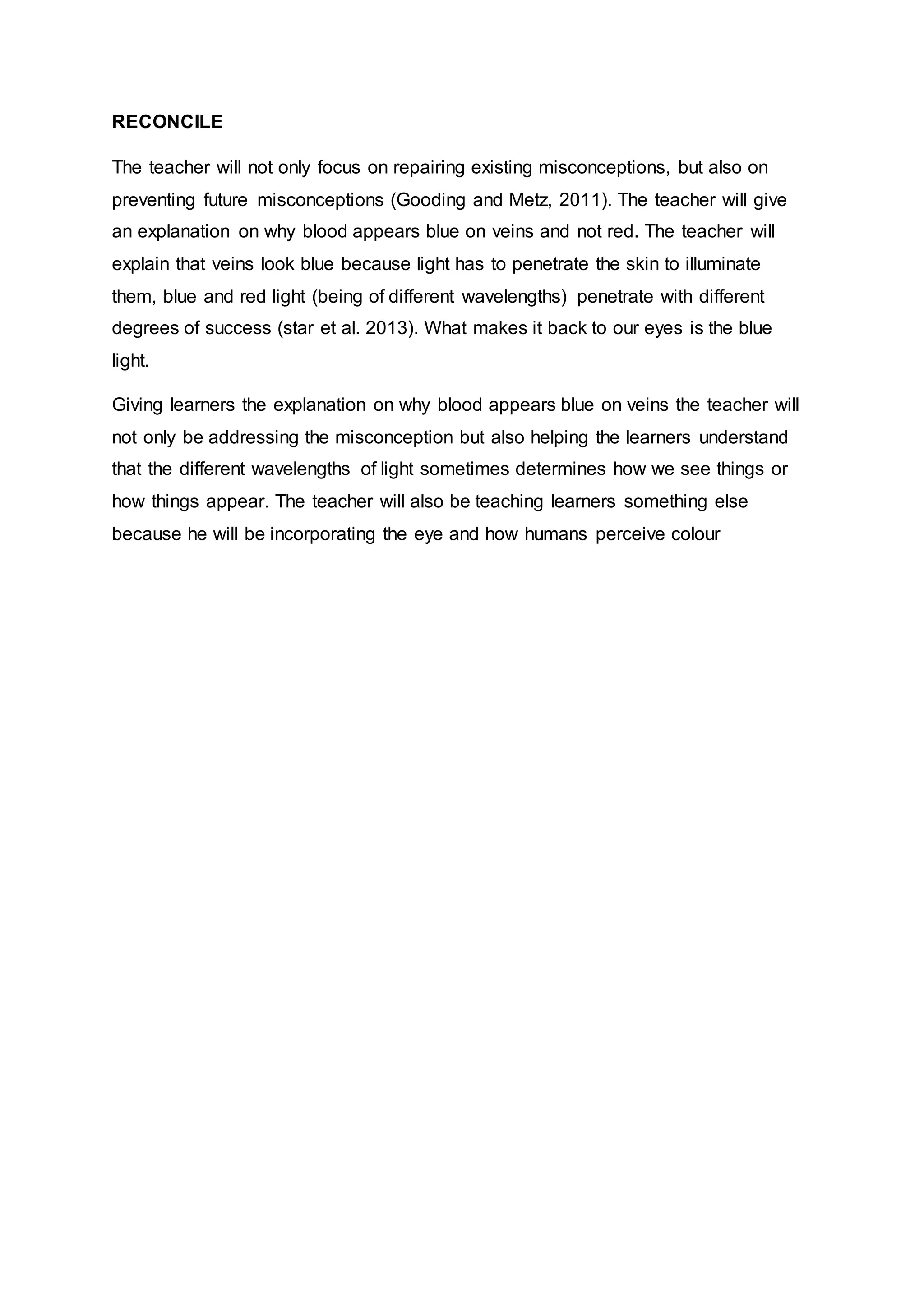 Misconception learning cycle | DOCX