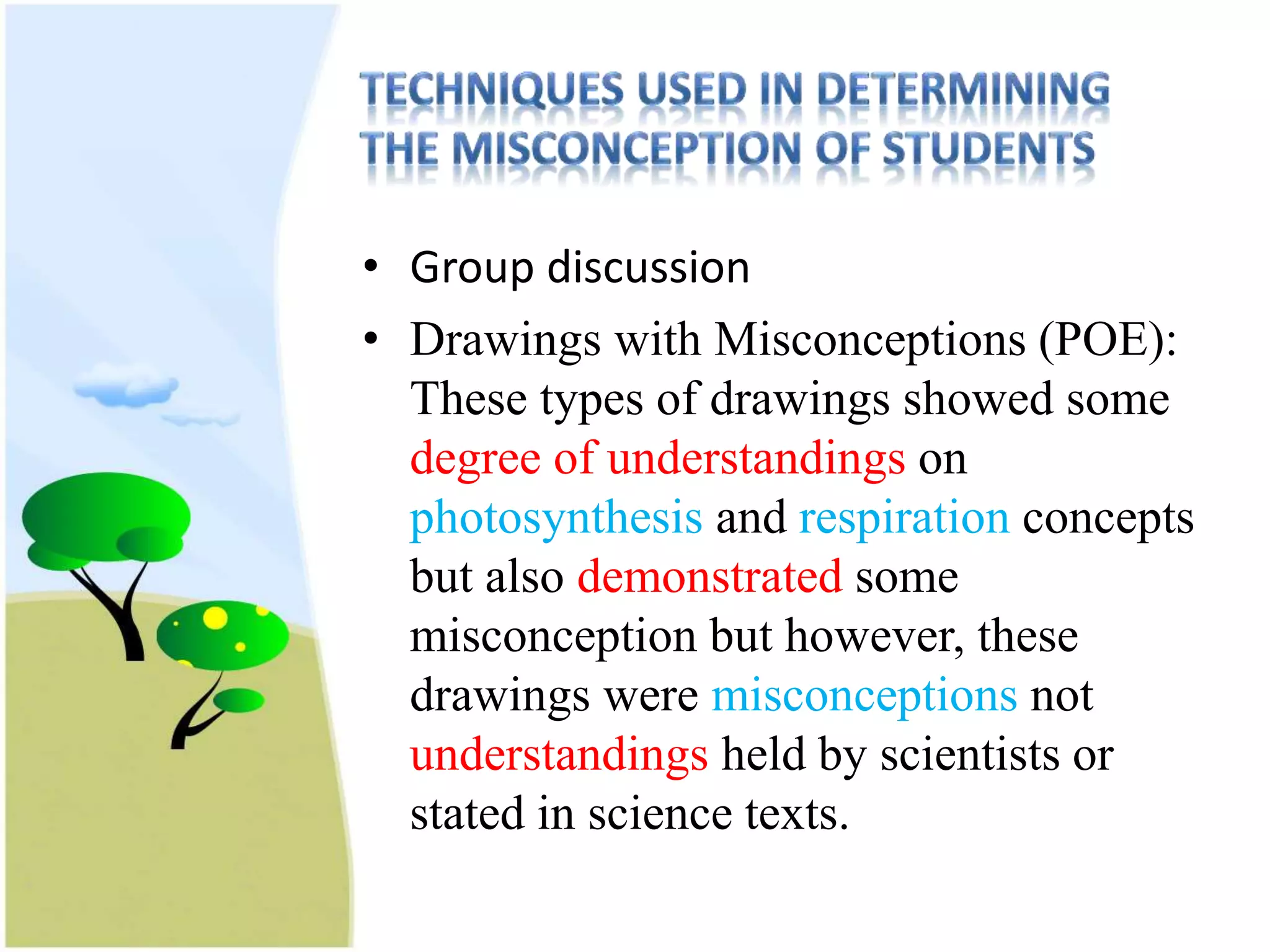 Misconception of biology student | PPTX