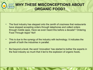 Why These Misconceptions About Organic Food? | PPT