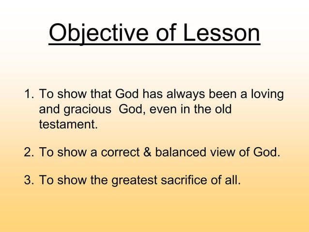 Misconceptions about God (O.T.) | PPT