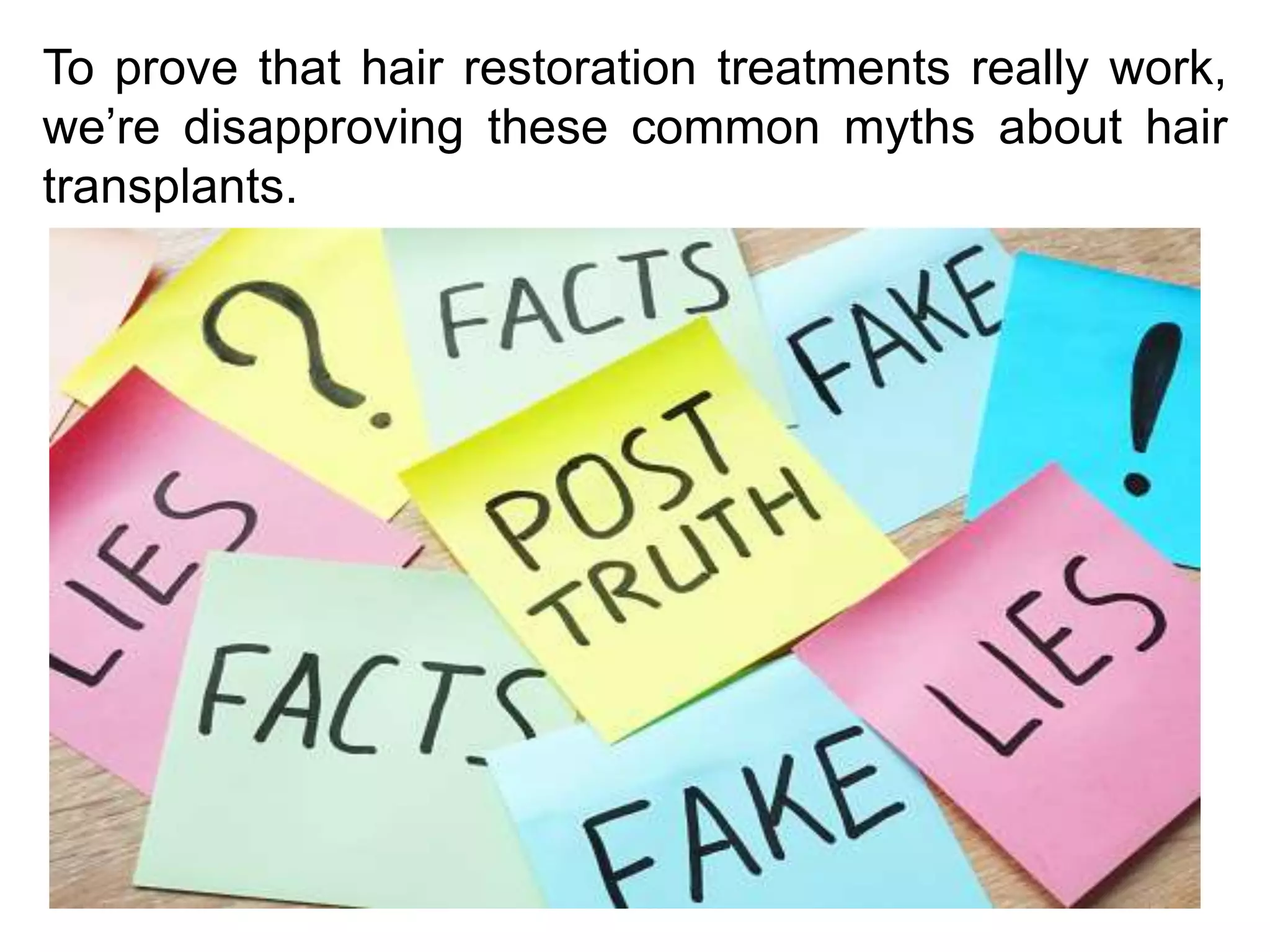MISCONCEPTIONS ABOUT HAIR TRANSPLANT | PPTX