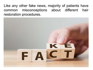 MISCONCEPTIONS ABOUT HAIR TRANSPLANT | PPTX