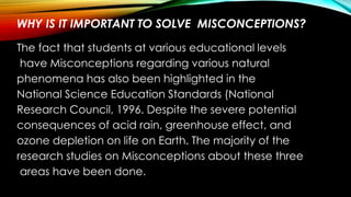 Misconceptions of the environment | PPTX