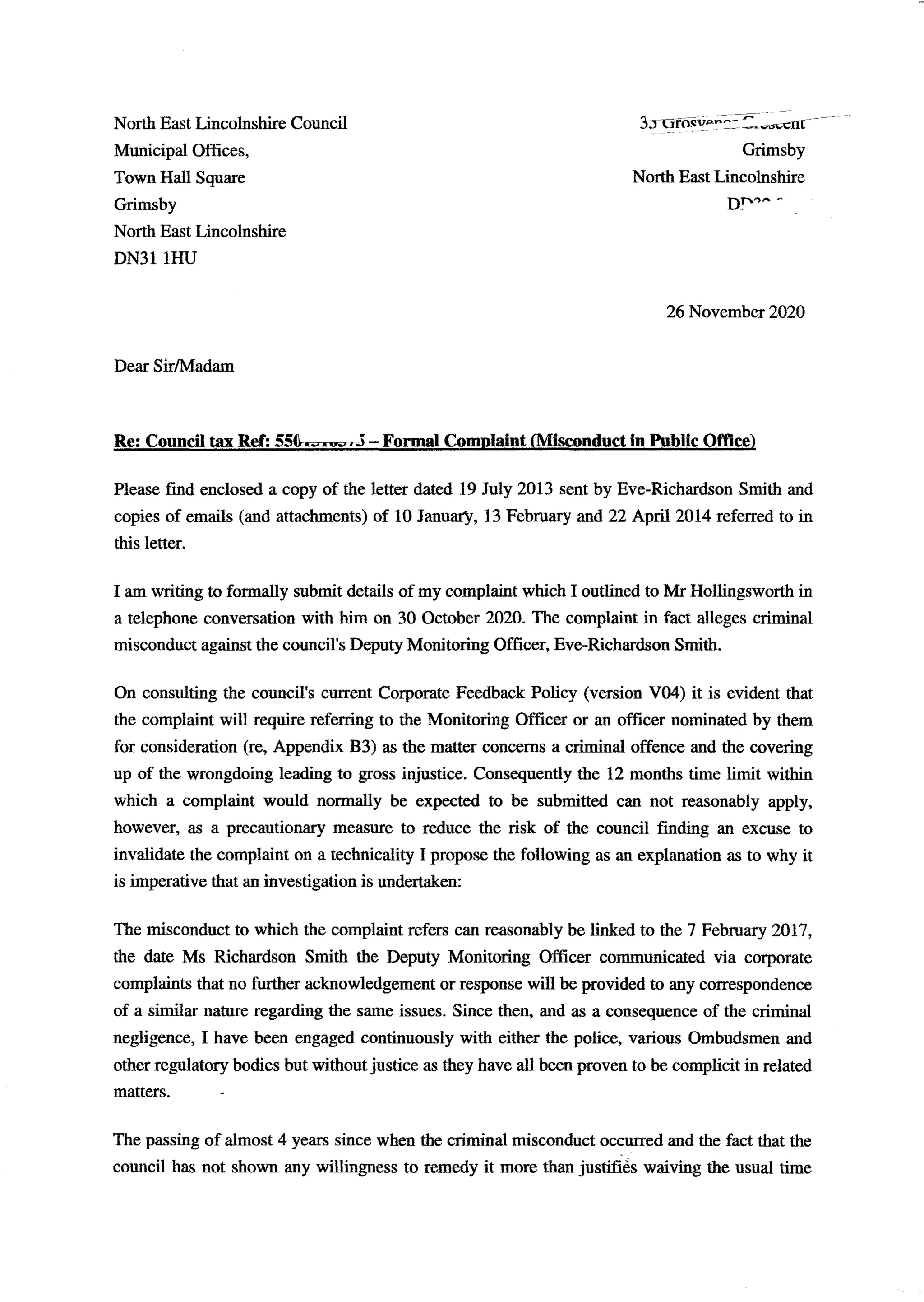 Misconduct in public office 26 nov 2020 redact | PDF